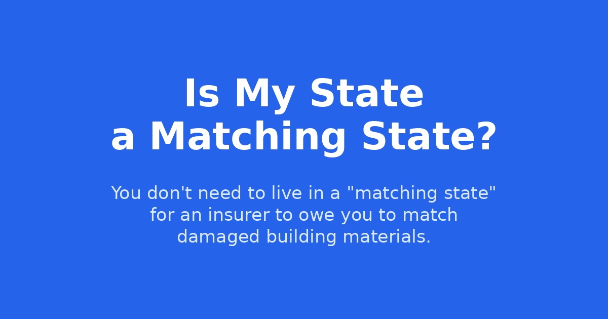 Matching States